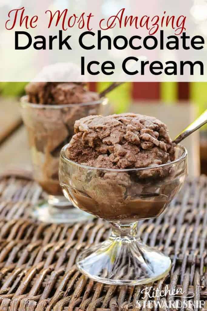No-Cook Easy Dark Chocolate Ice Cream Recipe